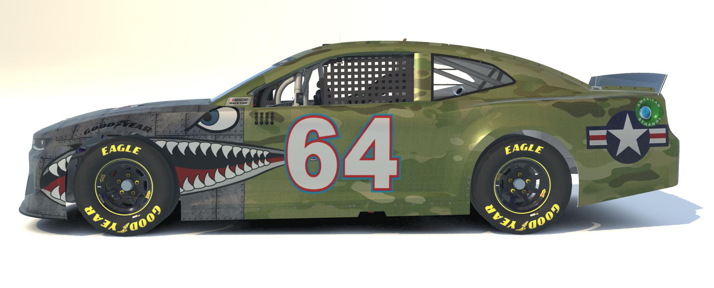 NASCAR Cup Series Chevrolet Camaro - WW2 Fighter Jet by Russell McGuire ...
