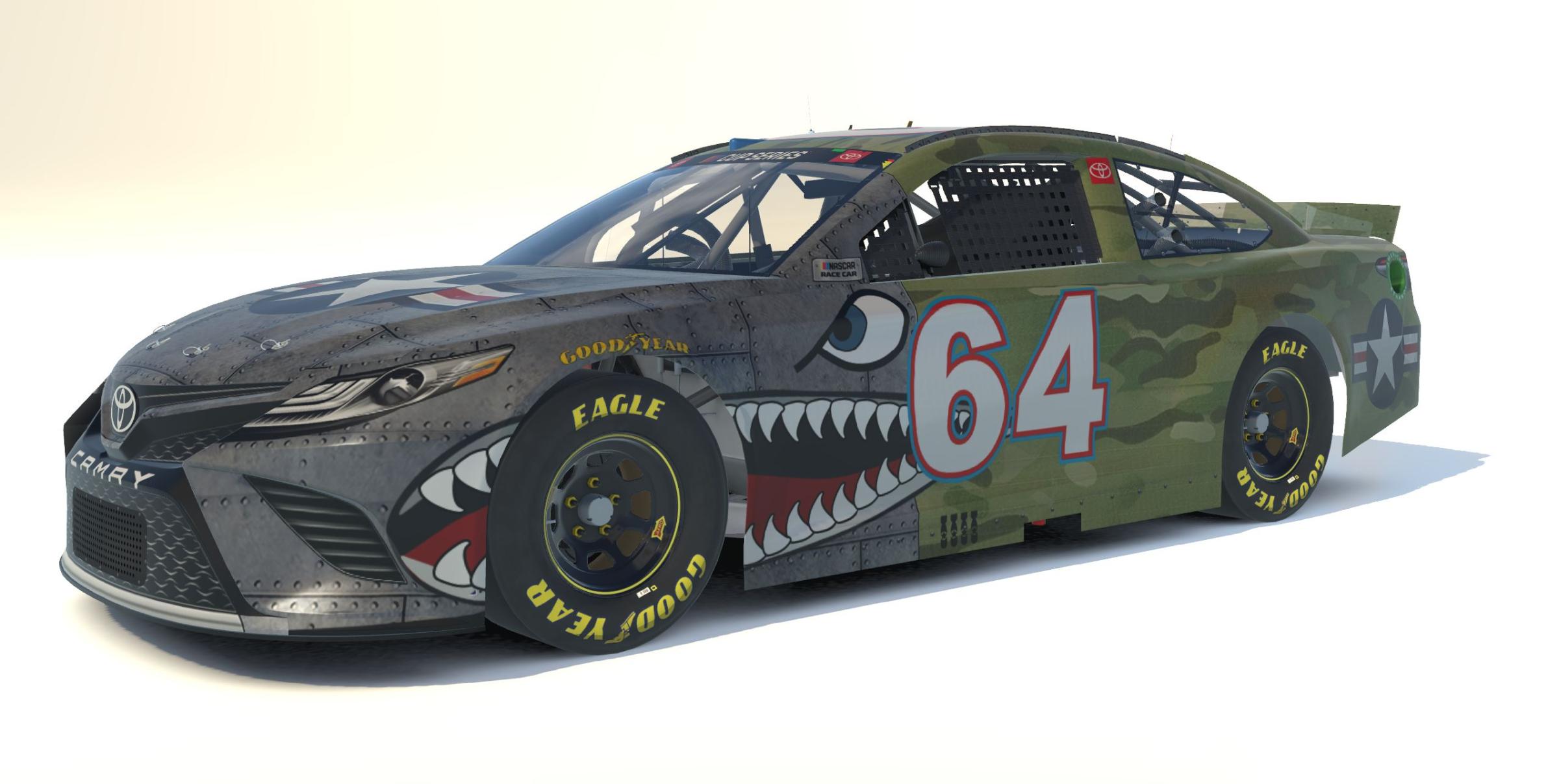NASCAR Cup Series Toyota Camry - WW2 Fighter Jet by Russell McGuire ...