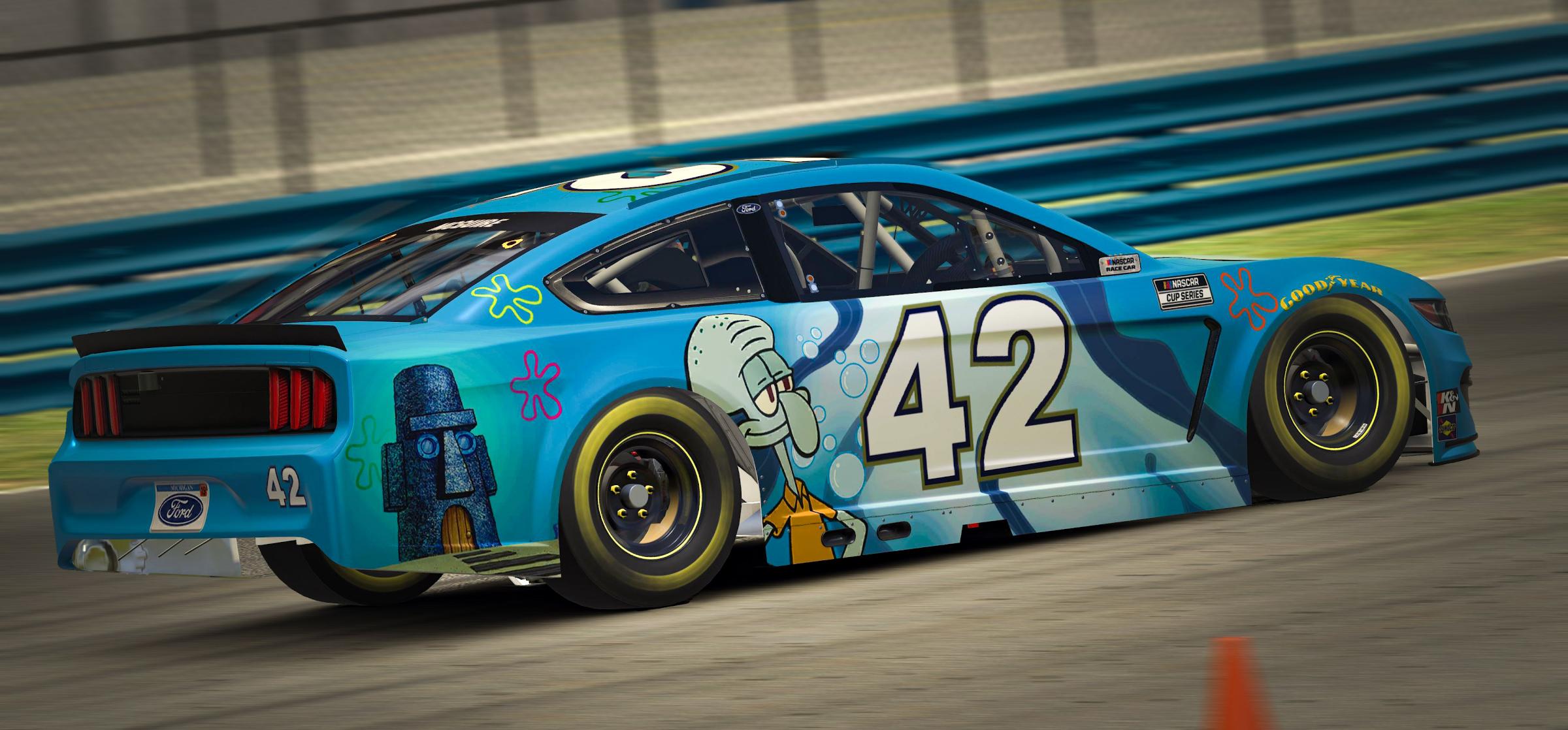 NASCAR Cup Series Ford Mustang - Squidward SpongeBob by Russell McGuire ...