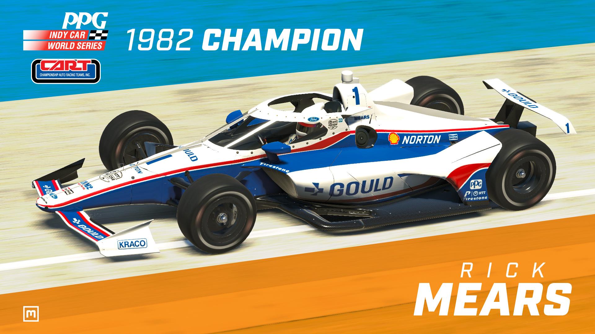 Rick Mears 1982 Gould Indycar by Michael Mueller6 - Trading Paints