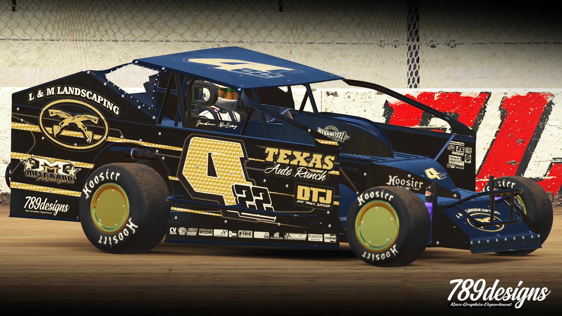 Jordan McEvoy Big Block Modified Black Gold by Garrett Marshall ...