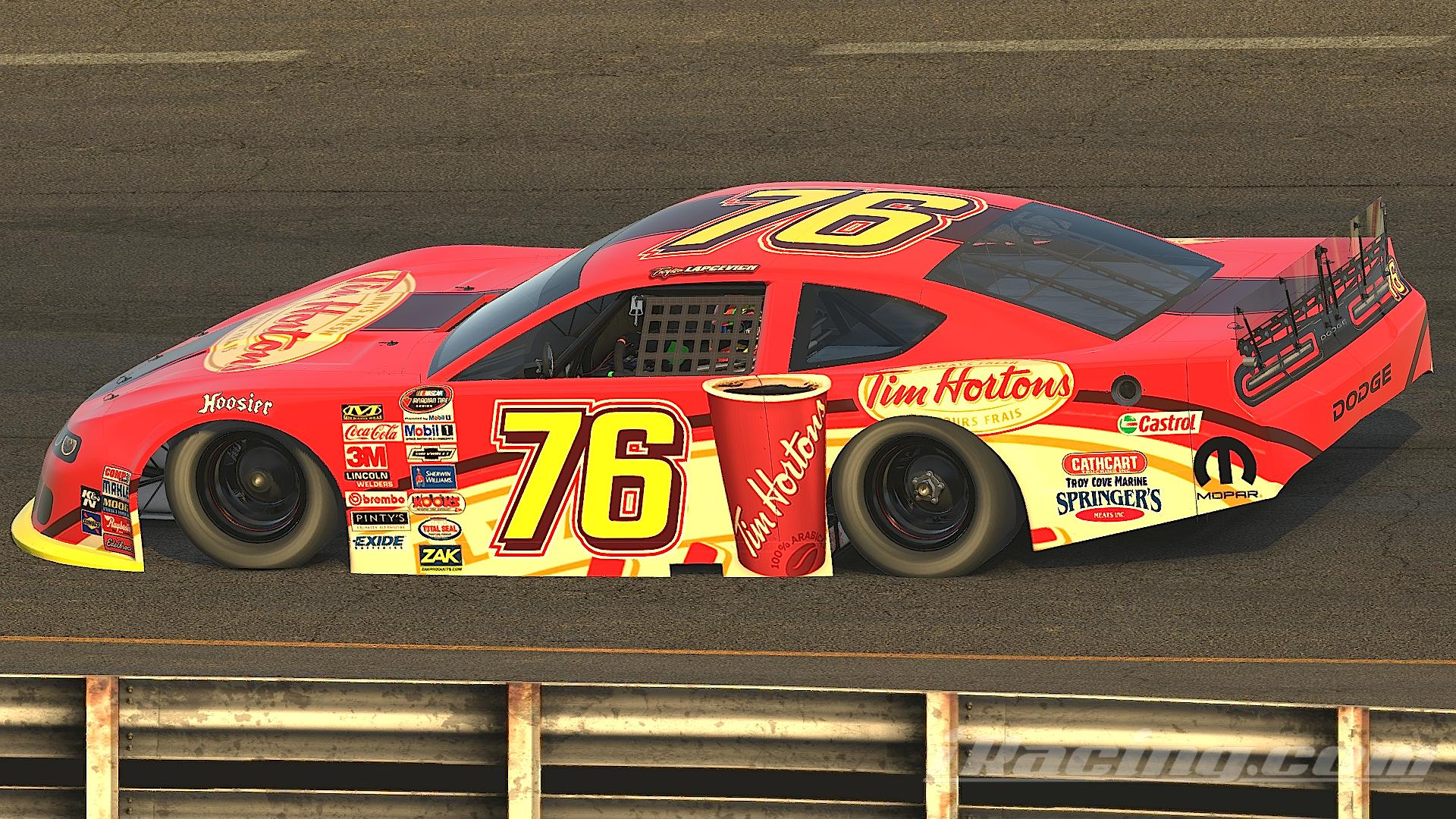 Treyten Lapcevich Tim Hortons Throwback Dodge Challenger SLM by ... Treyten Lapcevich Tim Hortons Throwback Dodge Challenger SLM by ...