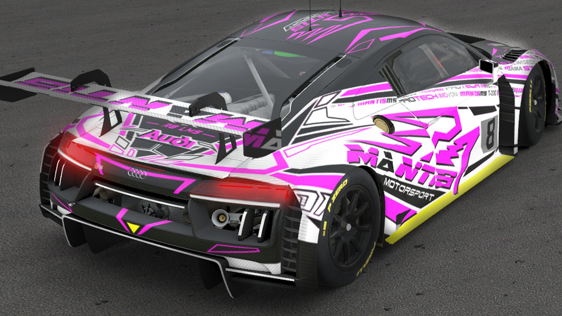 Audi R8 LMS GT3 WHITE / PINK CARBON by Kirk S. - Trading Paints