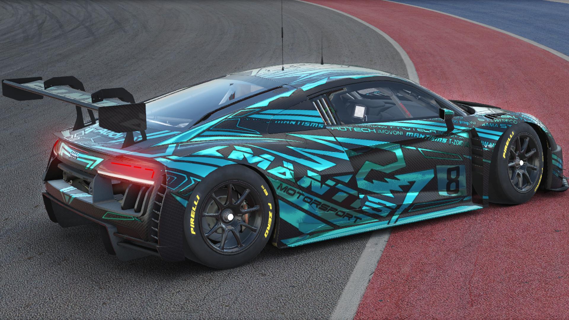 Audi R8 LMS GT3 TEAL CHROME by Kirk S. - Trading Paints