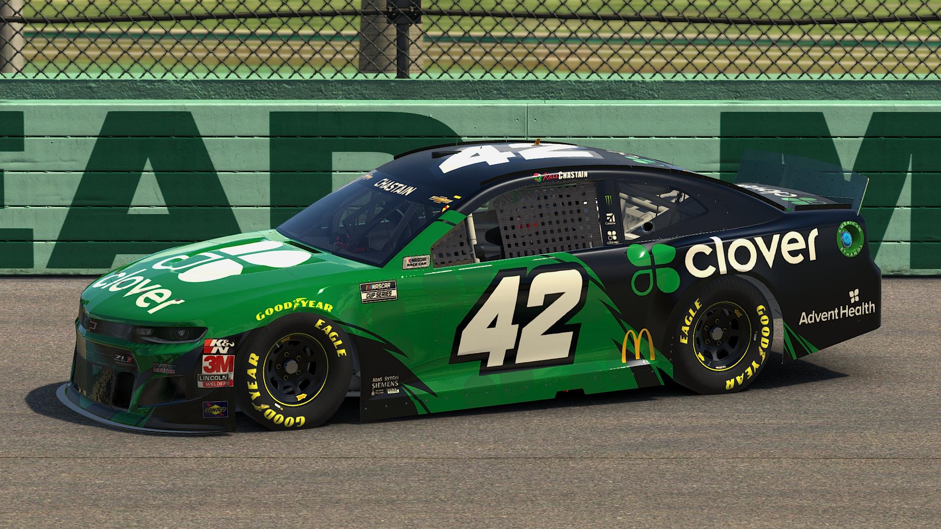 Fictional Ross Chastain 2021 Clover (WITH #) by Blaze McKinney ...