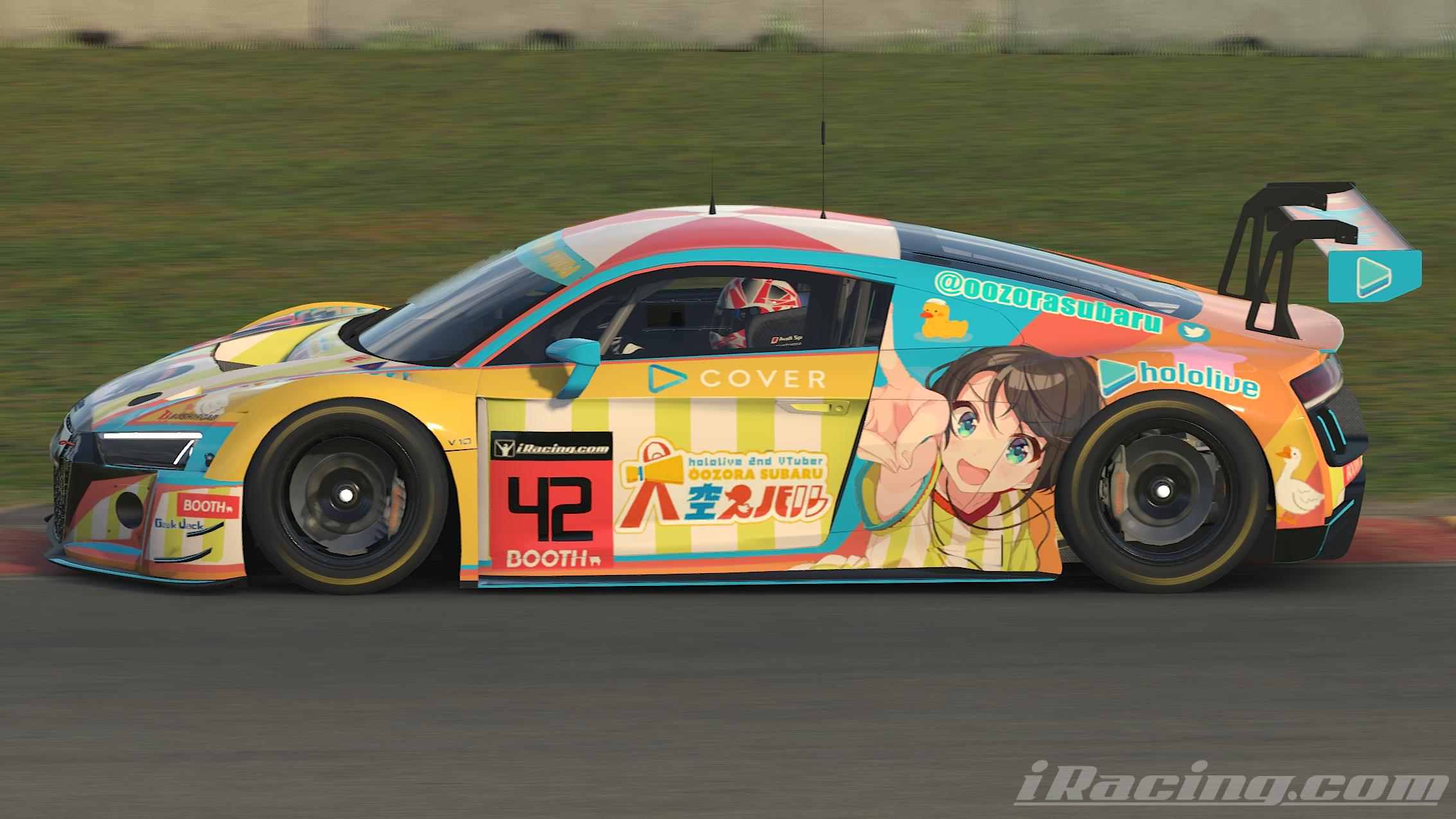 hololive Oozora Subaru Audi R8 LMS GT3 [Itasha/Anime] by Takuya Onbe ...