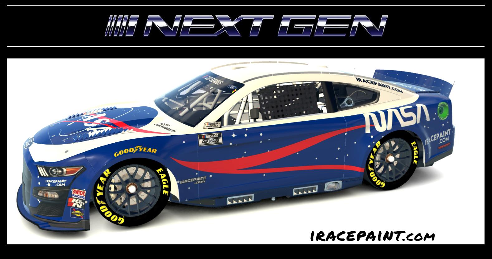 NextGen NASA Ford Mustang - 2022 by Ace Threwid - Trading Paints