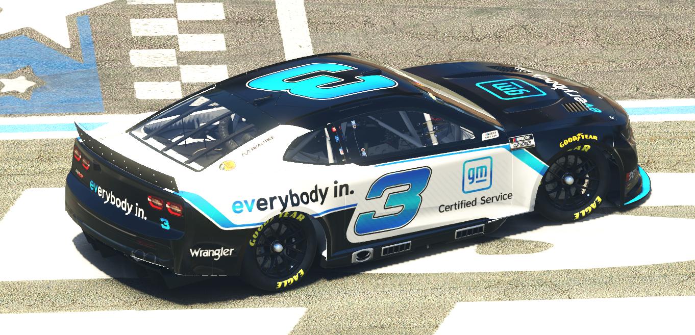 GM Everybody in. Chevrolet 3 Custom Number by Skyler Fox4 - Trading Paints