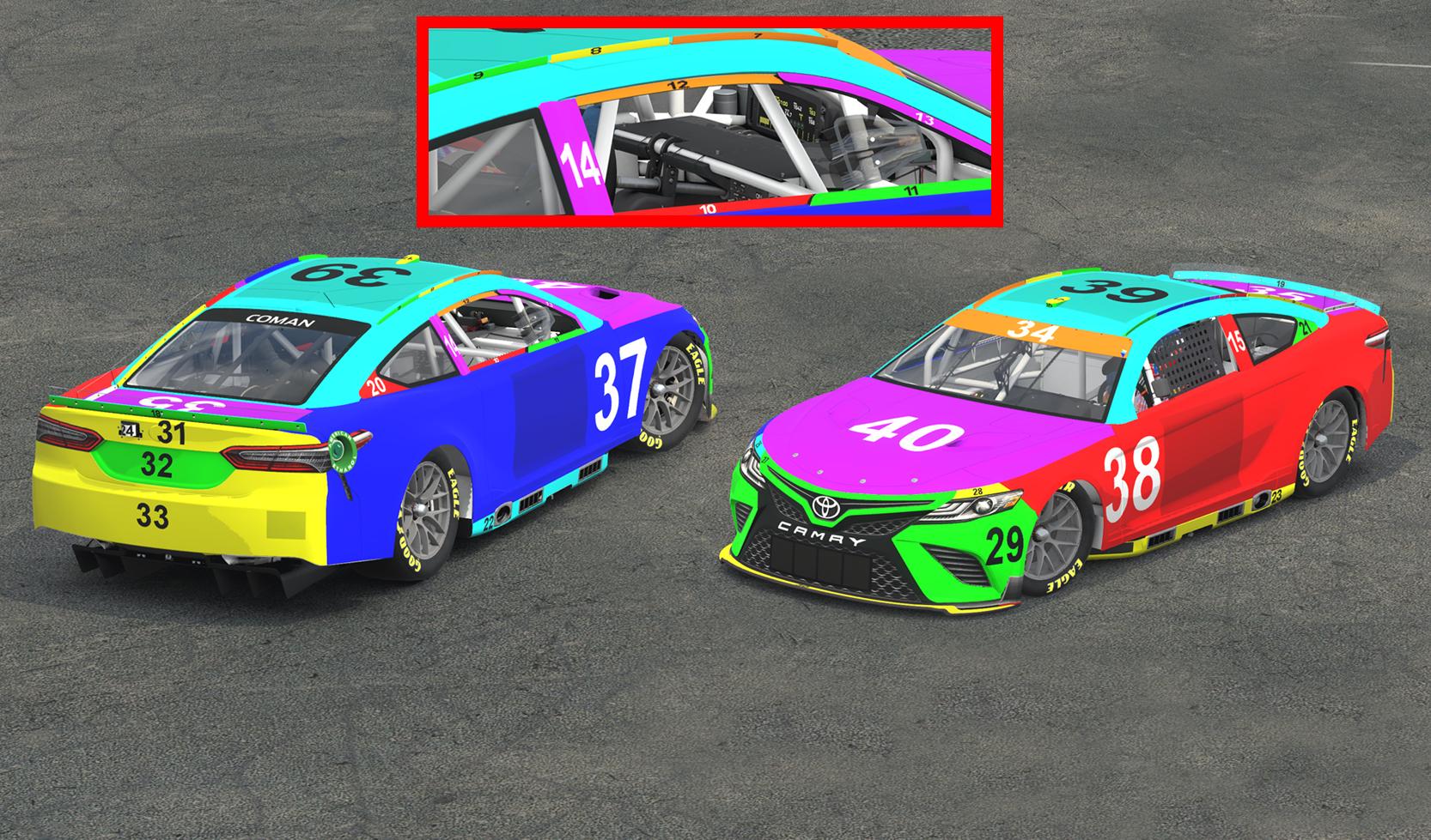 Nascar Next Gen toyota Colors by Clyde Coman - Trading Paints