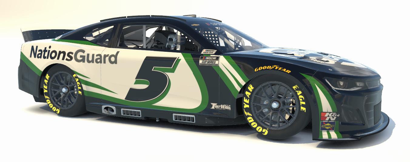 2022 Kyle Larson NationsGuard Chevrolet Next Gen Custom Number by Gavin ...