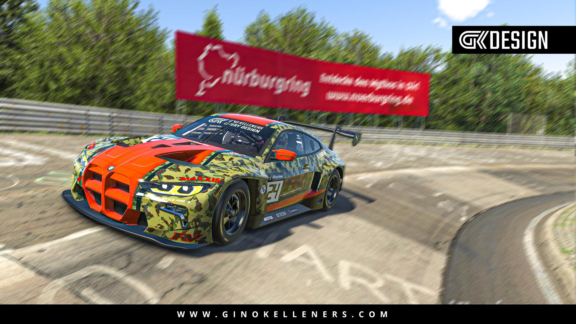 Camo Livery - BMW M4 GT3. Driver: Rudy Versteeg by Gino Kelleners ...
