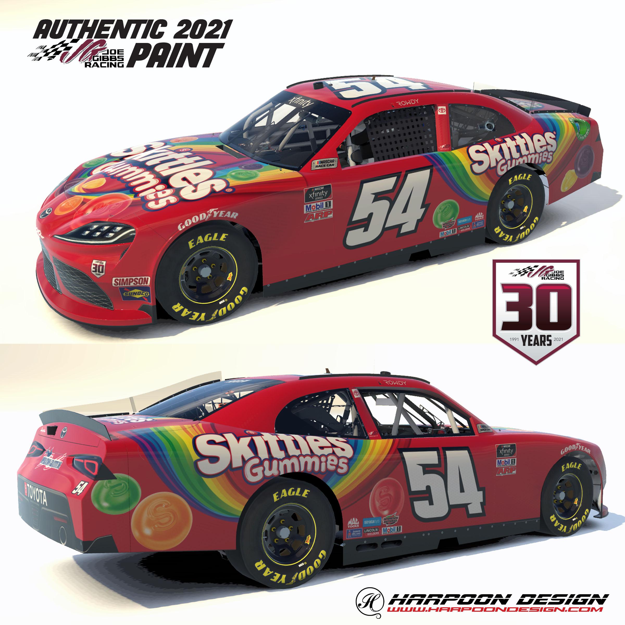 2021 Kyle Busch Skittles Gummies Supra by Brantley Roden - Trading Paints 2021 Kyle Busch Skittles Gummies Supra by Brantley Roden - Trading Paints