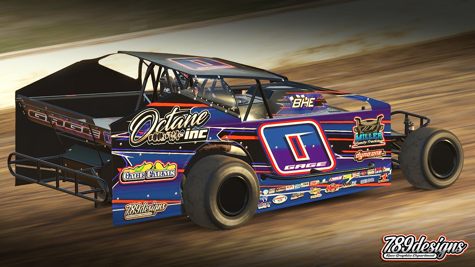 Jordan Gage Big Block Modified by Garrett Marshall - Trading Paints