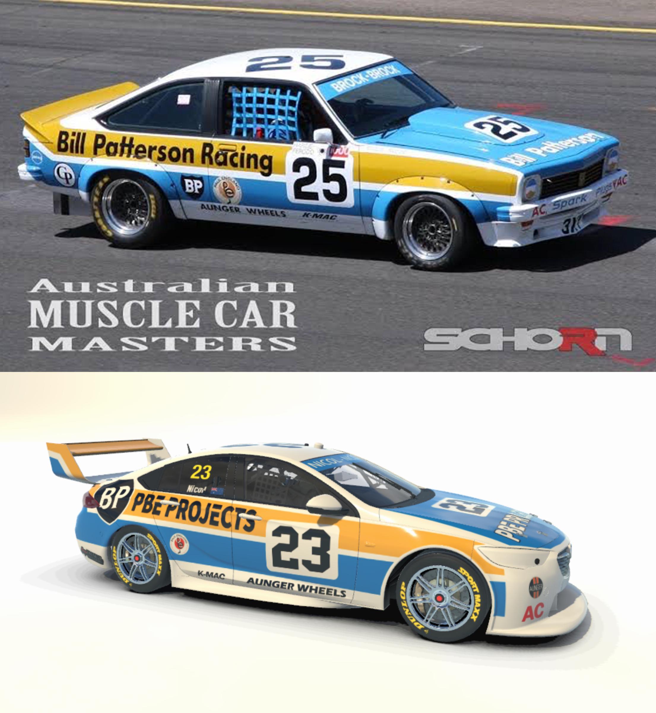 Retro Holden Supercar - Bill Patterson Racing 5 by Tim Nicol - Trading ...