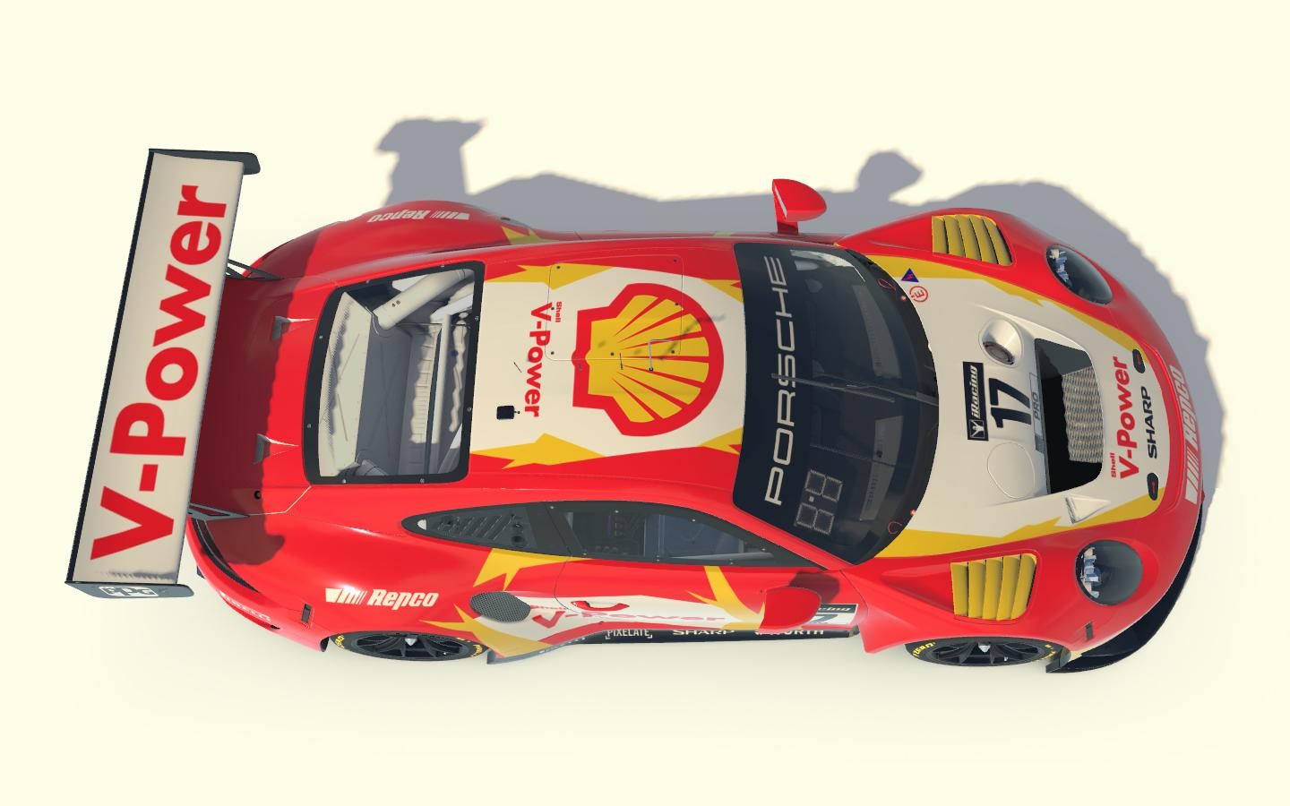 Shell V Power Racing - Fictional - Porsche 911 GT3-R by Stefan McCready ...
