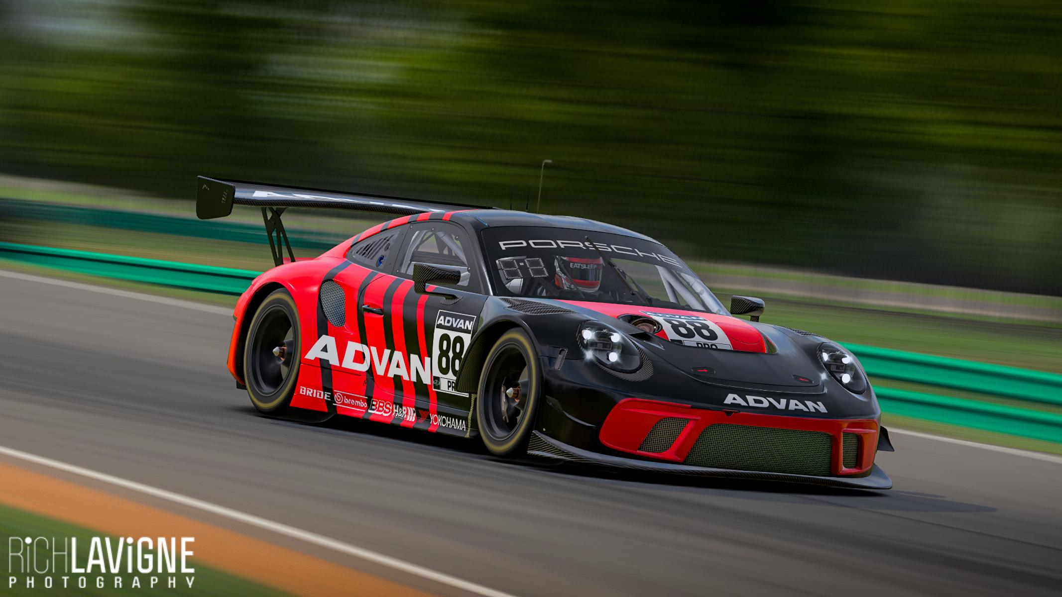 Advan Racing Porsche 911 GT3R by Richard Lavigne - Trading Paints