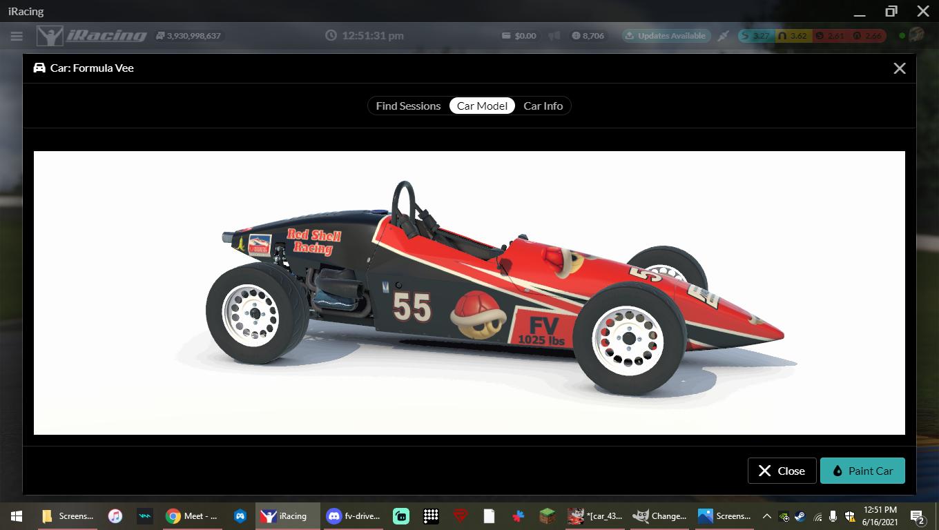 red shell Racing by Murphy Nichols - Trading Paints