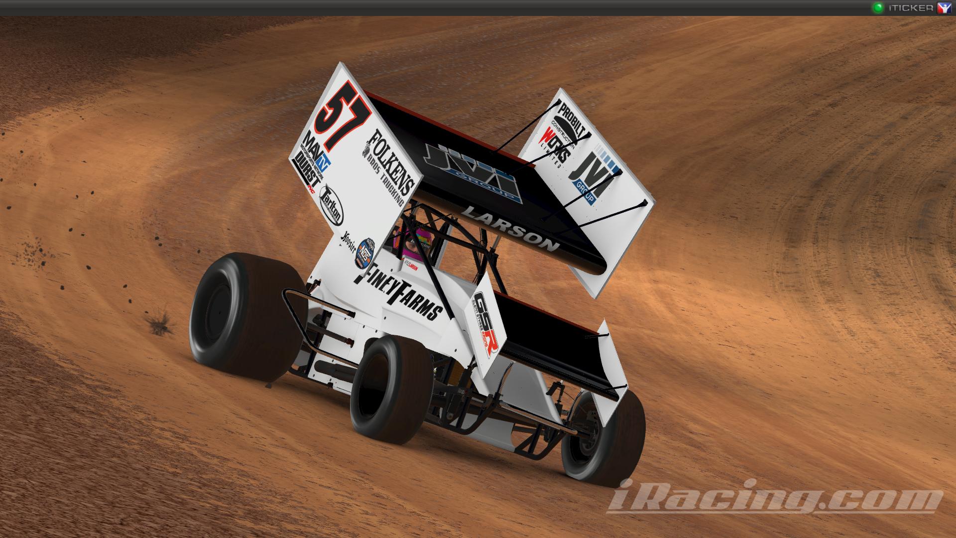 Kyle Larson #57 Finley Farms 2021 Nos Energy World of Outlaws by Ryan ...