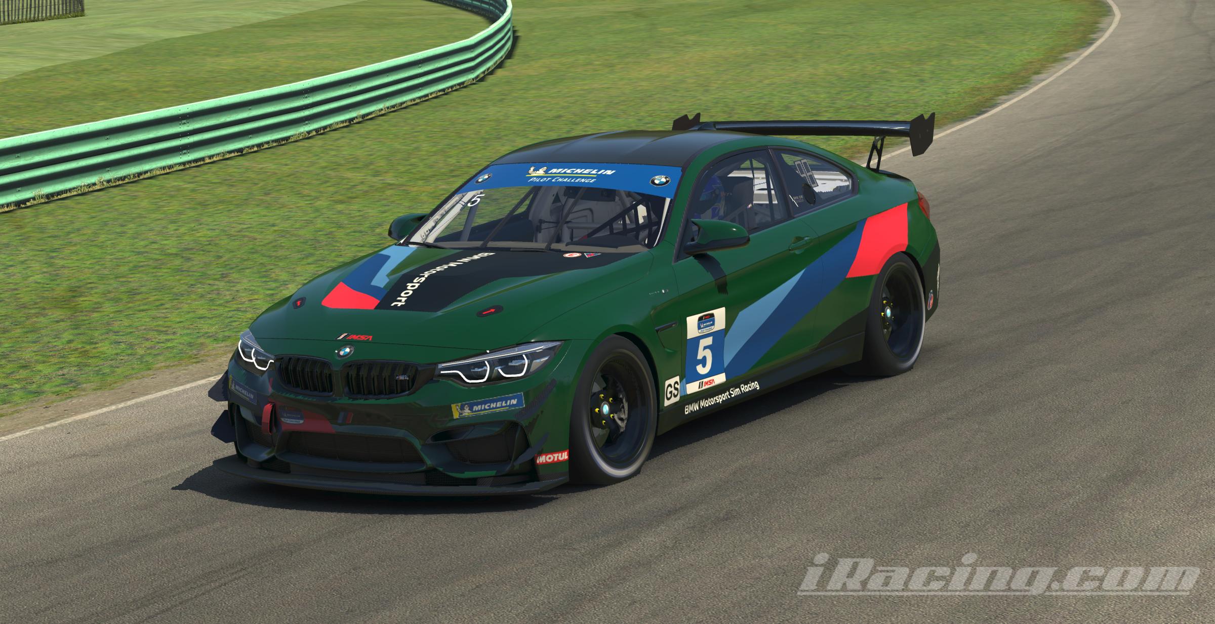 BMW M4 GT4 British Racing Green by Lee Weatherford - Trading Paints