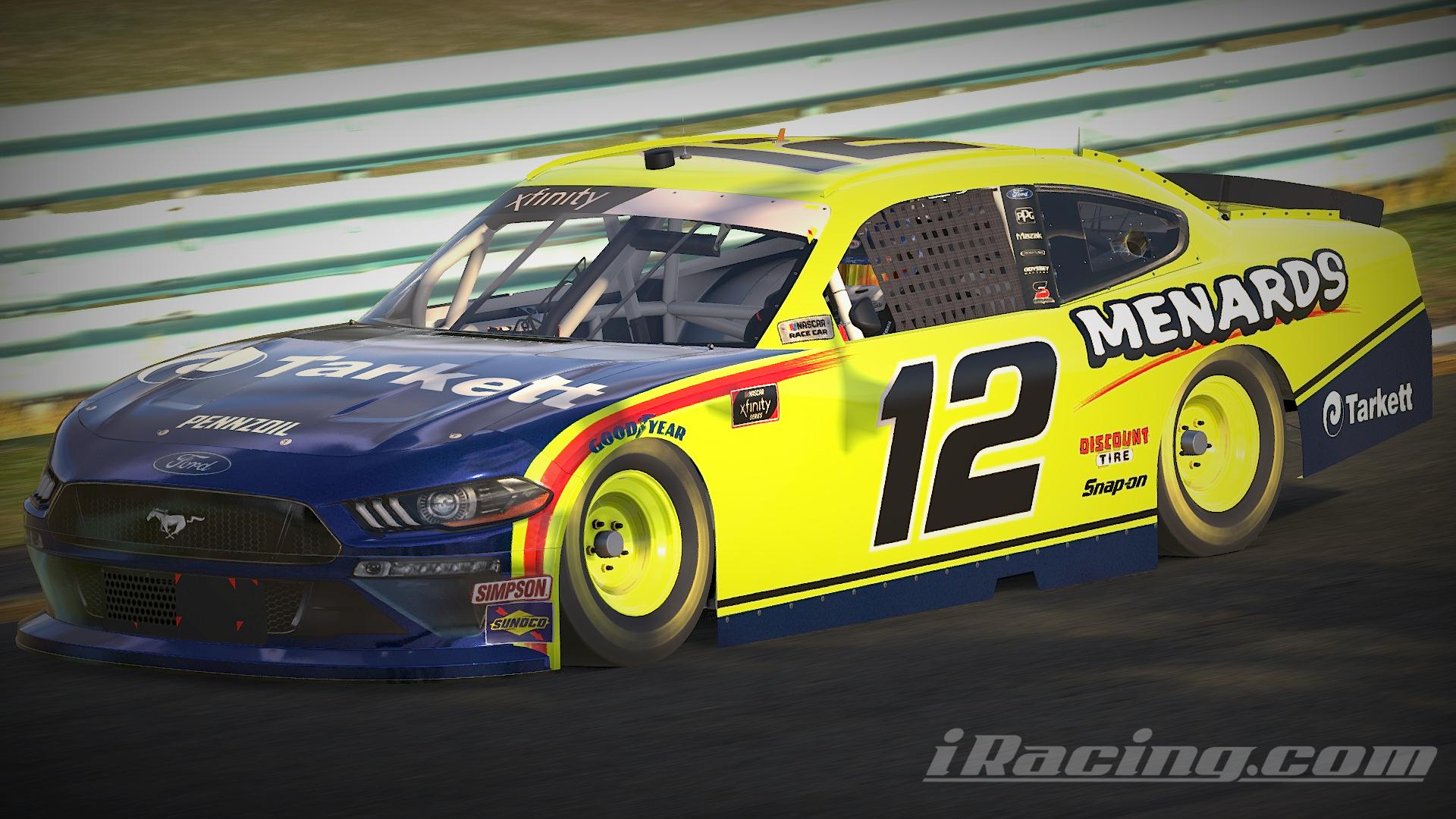 Team Penske Menards Xfinity Mustang by Justin Teel - Trading Paints