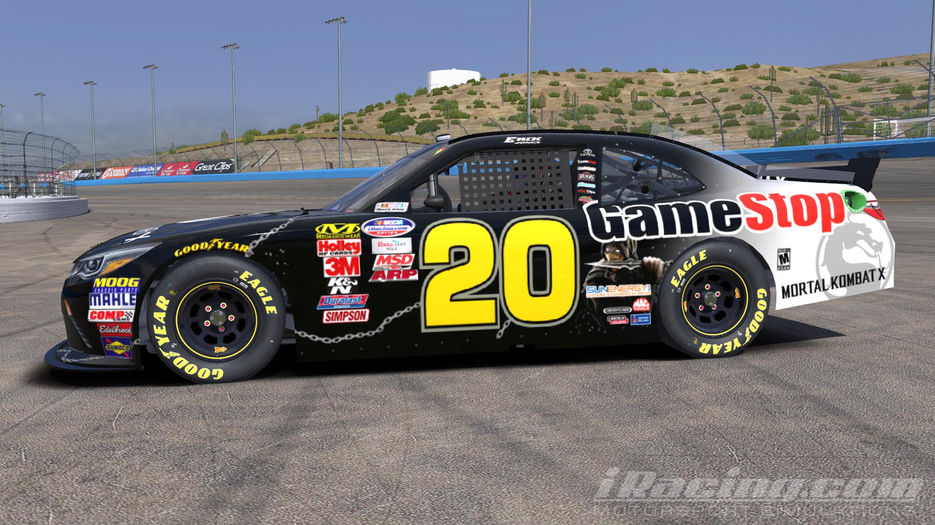 Nascar Xfinity Erik Jones #20 Mortal Kombat X Gamestop by Jordan ...