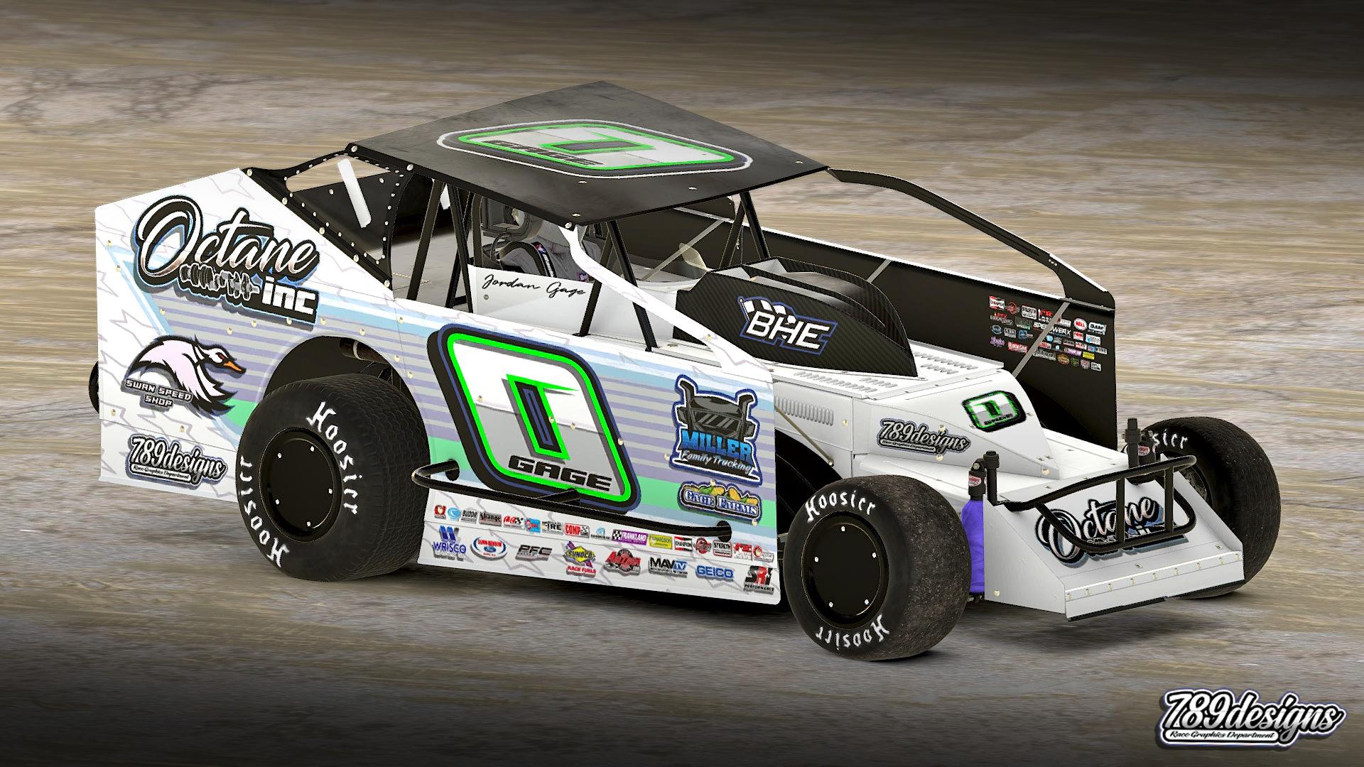 Jordan Gage Big Block Modified bwg by Garrett Marshall - Trading Paints