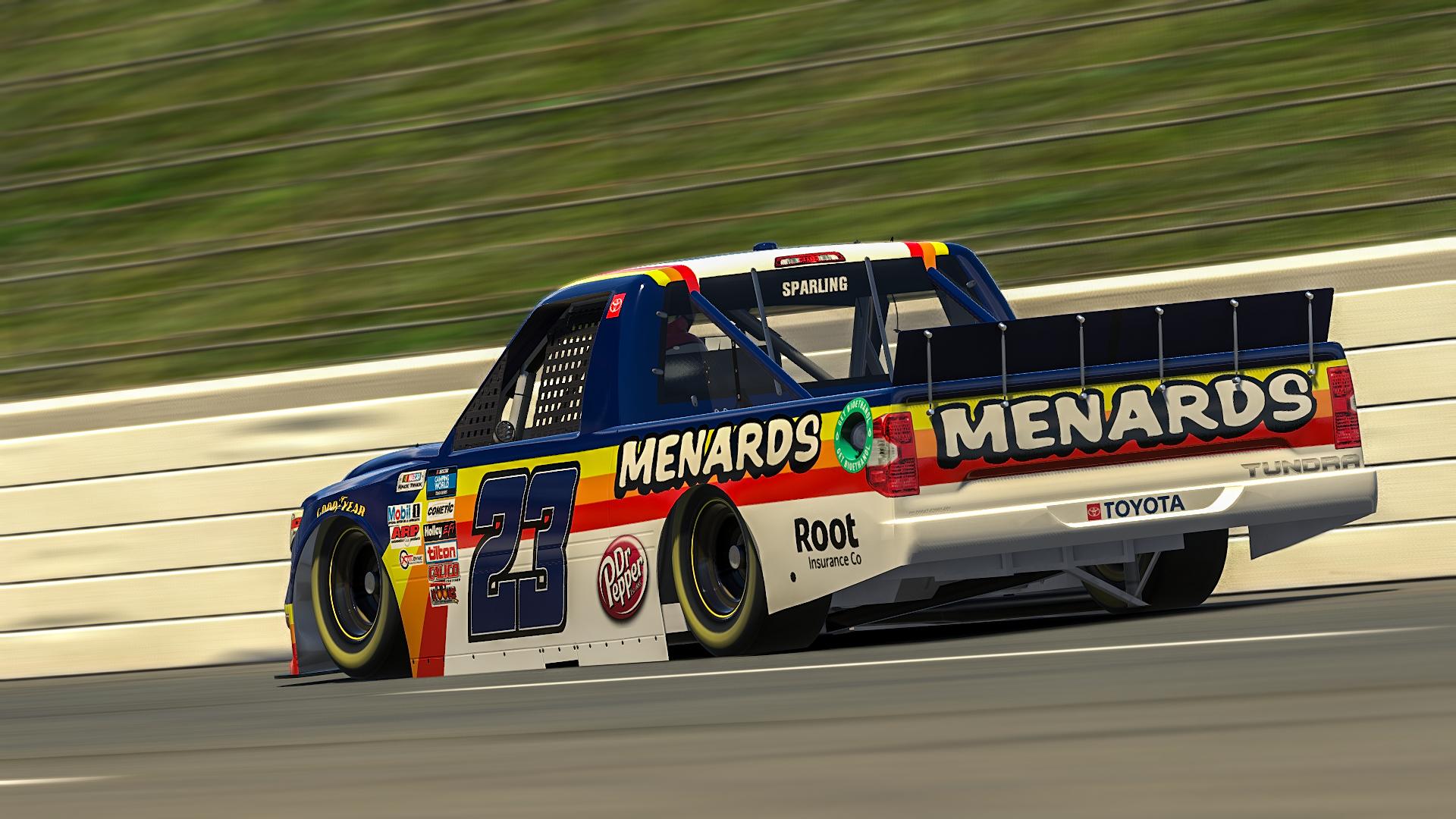 Menards Toyota Tundra 23IX Racing Custom Number 23 by Blaine Sparling ...