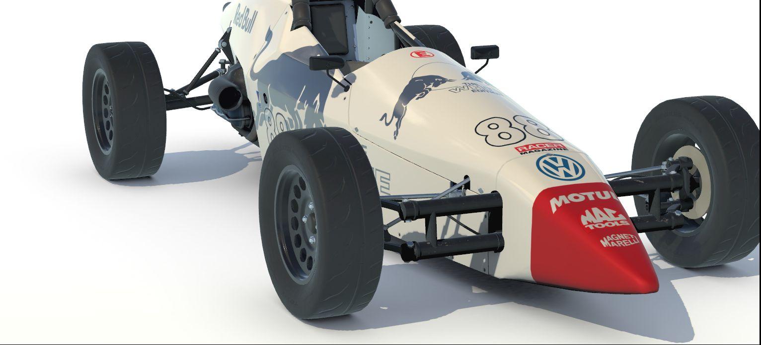 Red Bull The White Edition Formula Vee by Stephane Parent - Trading Paints