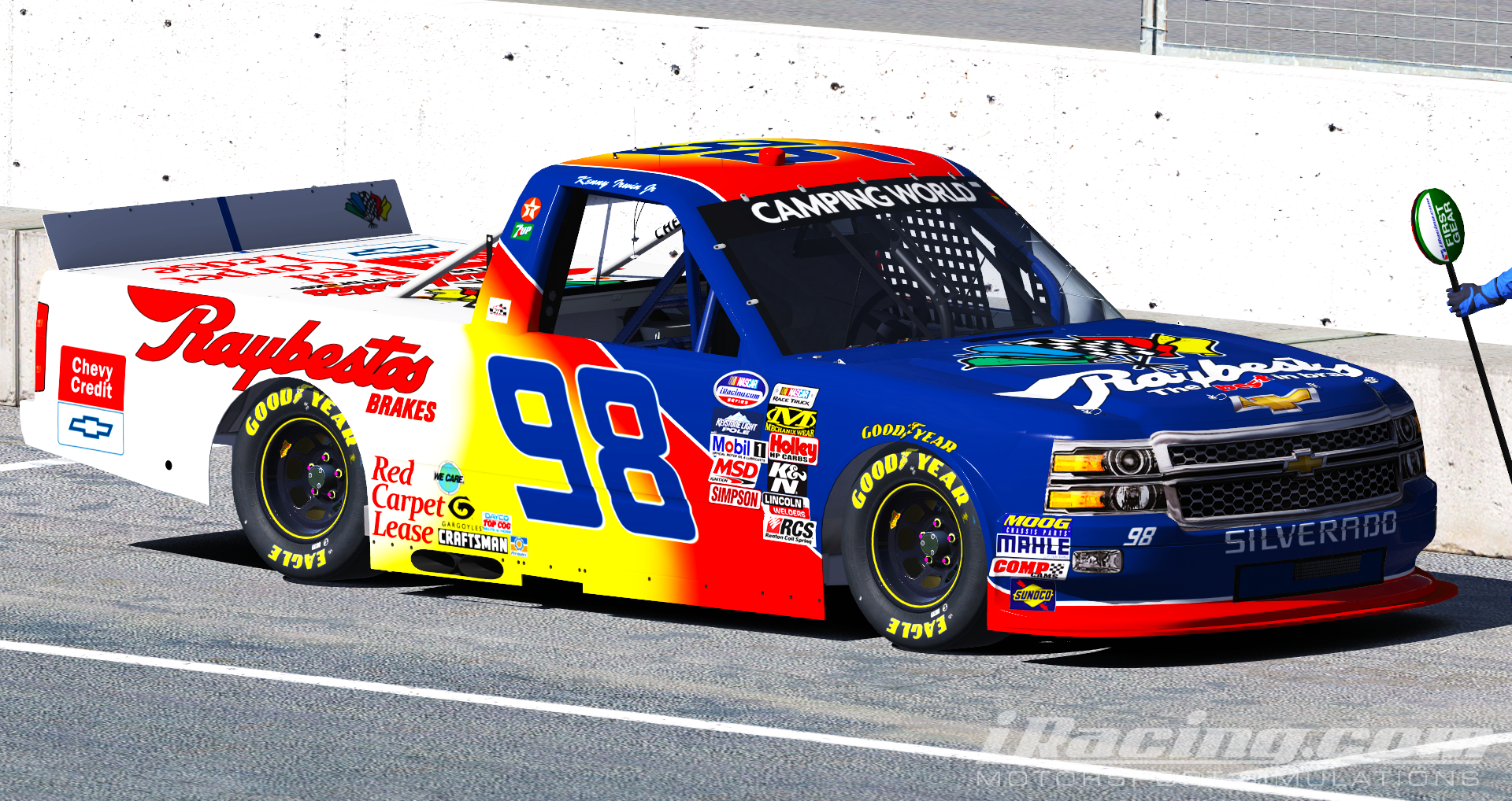 1998 Kenny Irwin Raybestos Silverado v2 by Ryan A Williams - Trading Paints