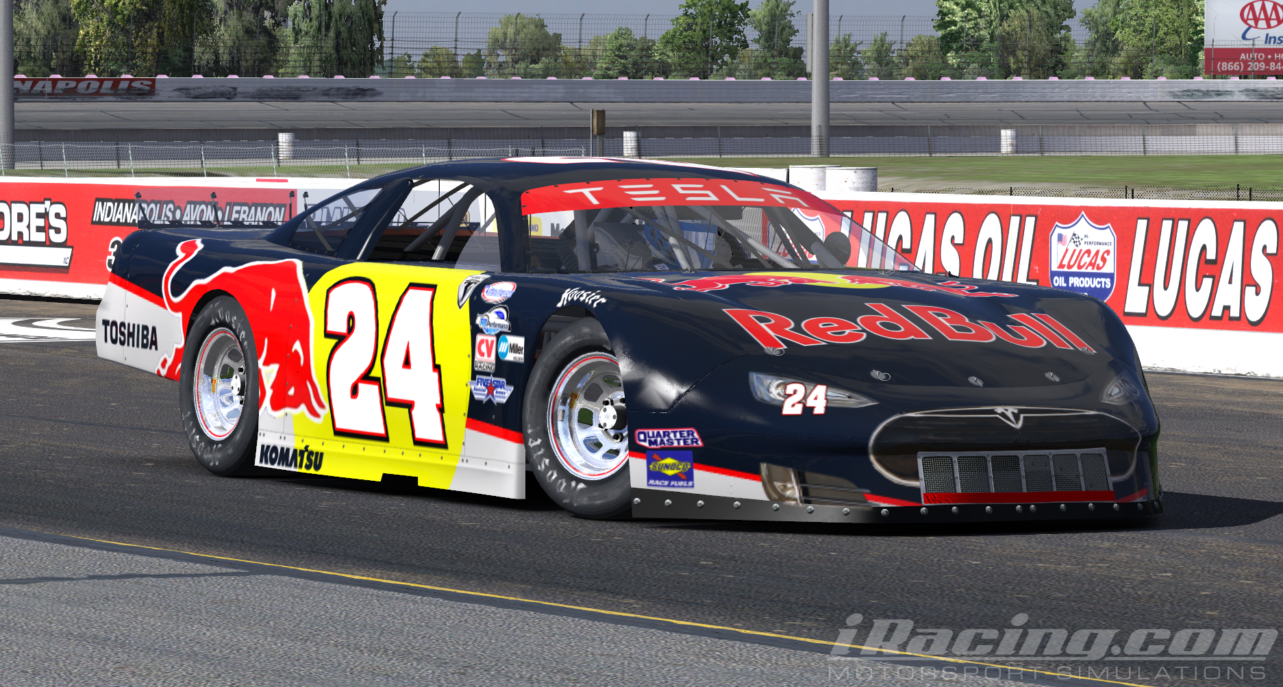 RedBull Tesla Model S by Sean Disbro2 - Trading Paints