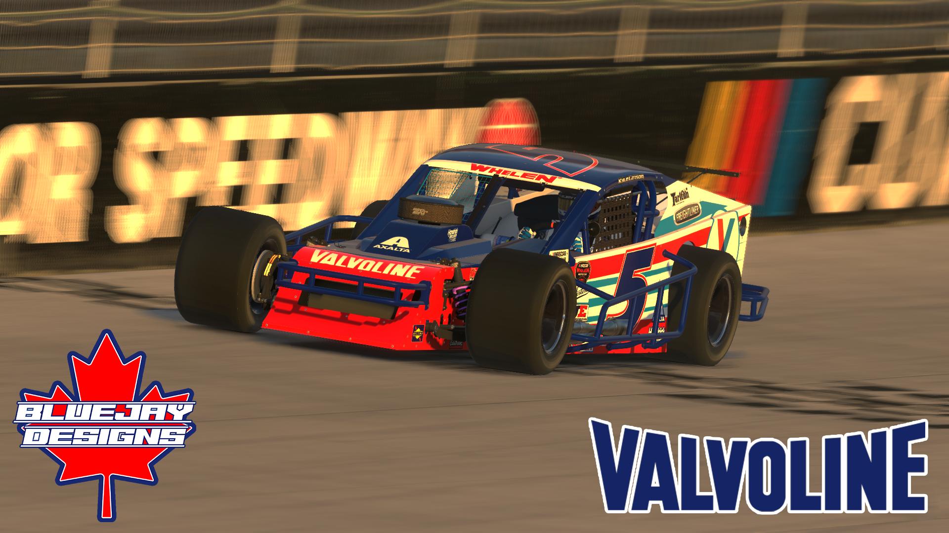 Kyle Larson Valvoline Whelen Modified Concept (Sim-Stamped Numbers) by ...