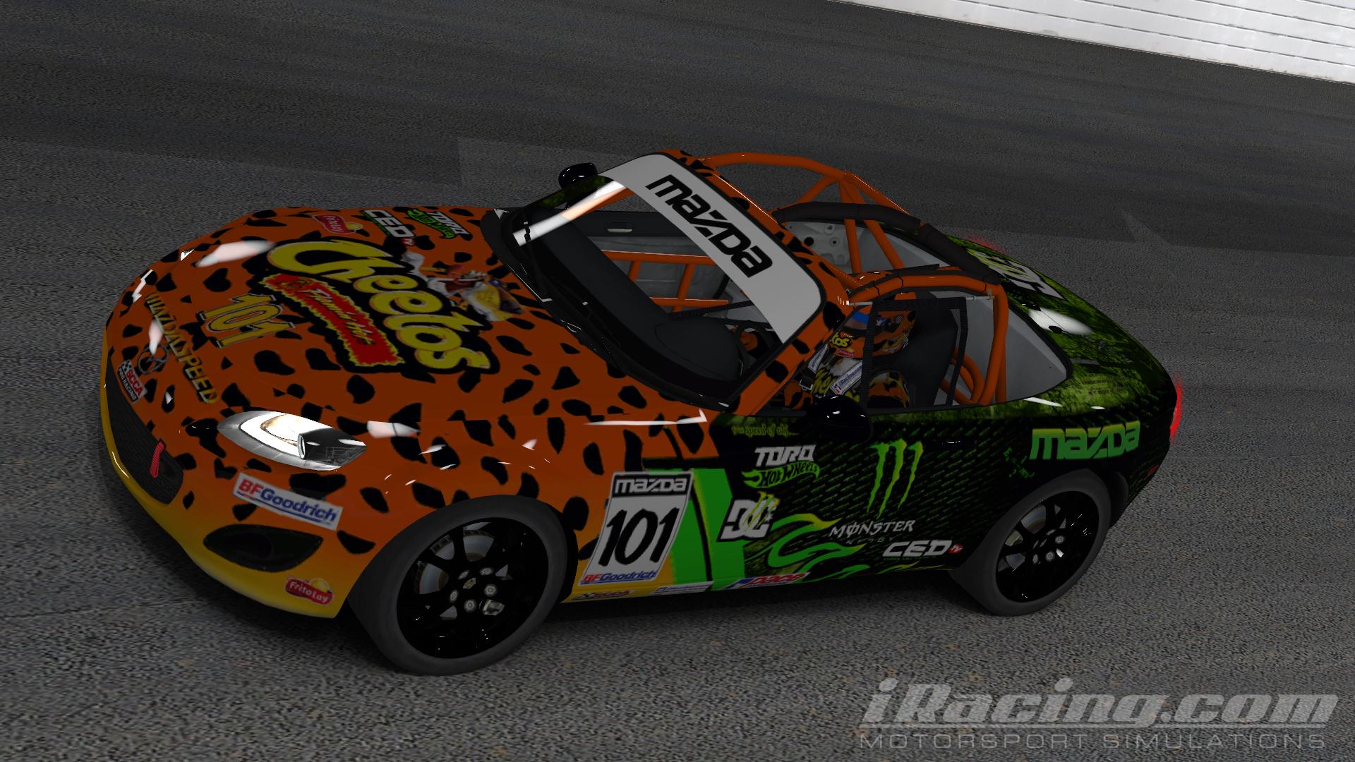 Cheetos Flaming Hot Monster Energy MX5 by Marshall W. - Trading Paints