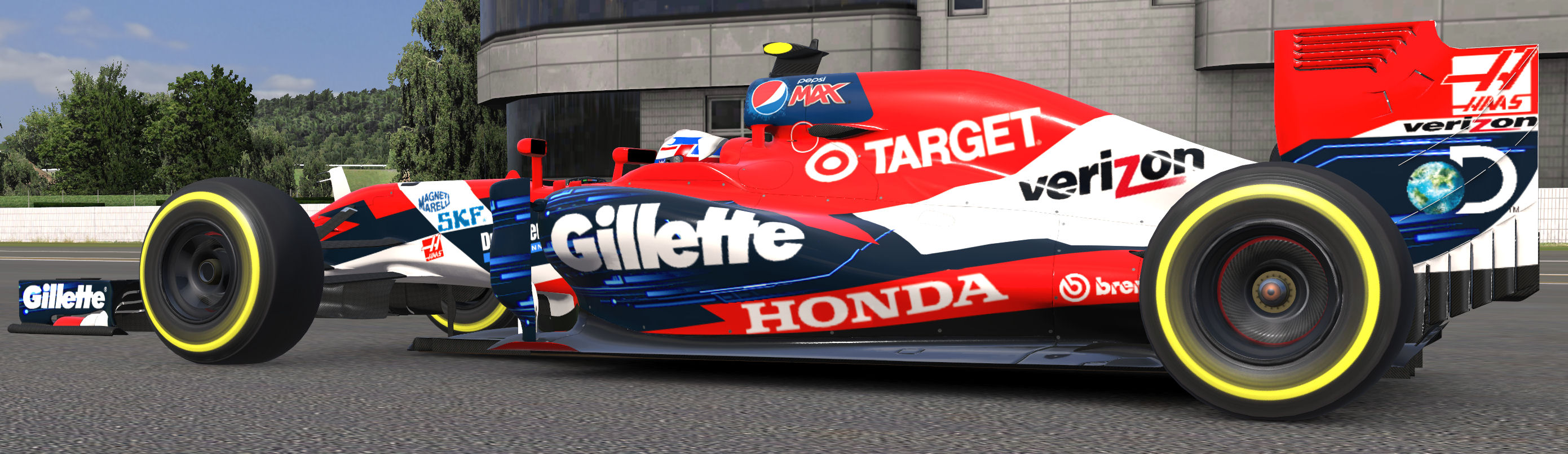 HAAS f1 concept scheme by Carl Heighes - Trading Paints