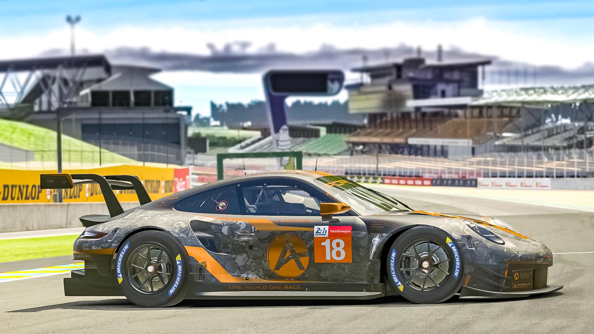 Absolute Racing Porsche RSR - Lemans 2021 by Paul Mansell - Trading Paints