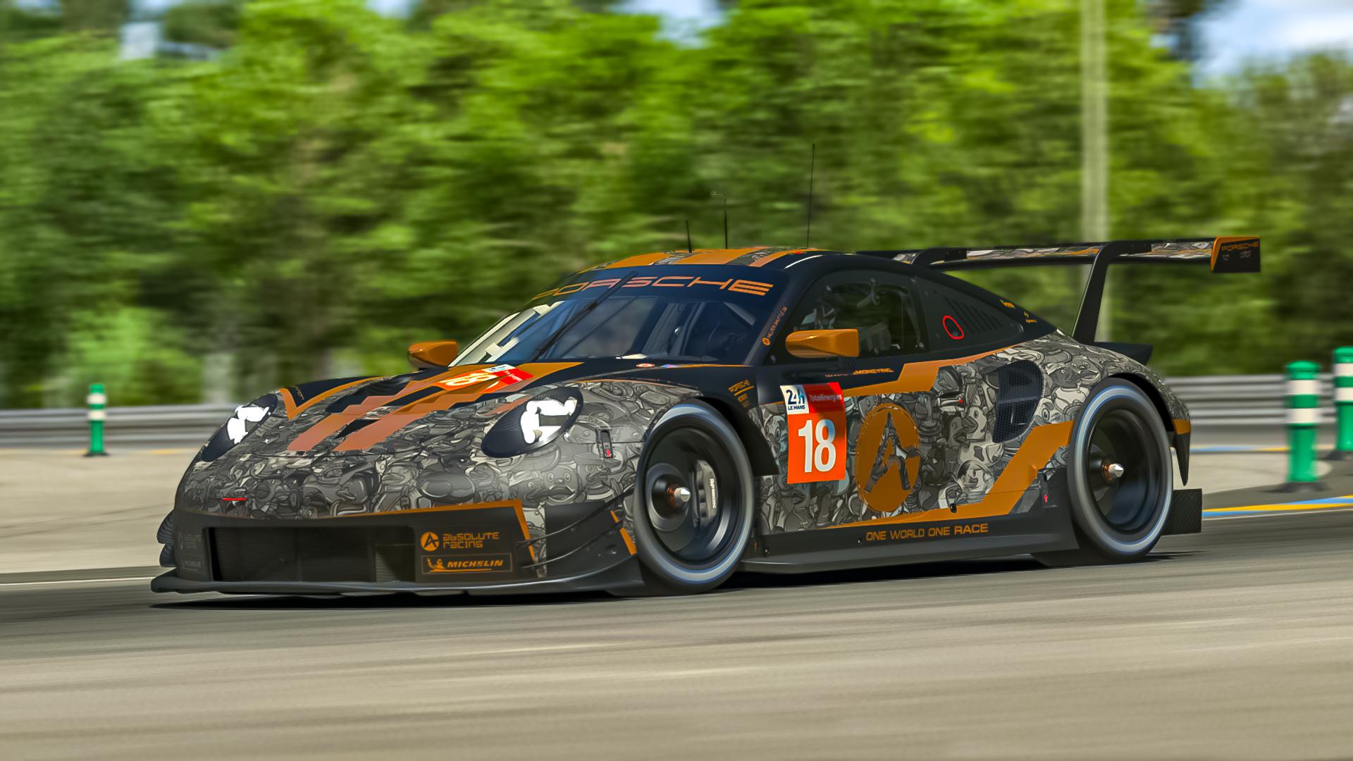 Absolute Racing Porsche RSR - Lemans 2021 by Paul Mansell - Trading Paints