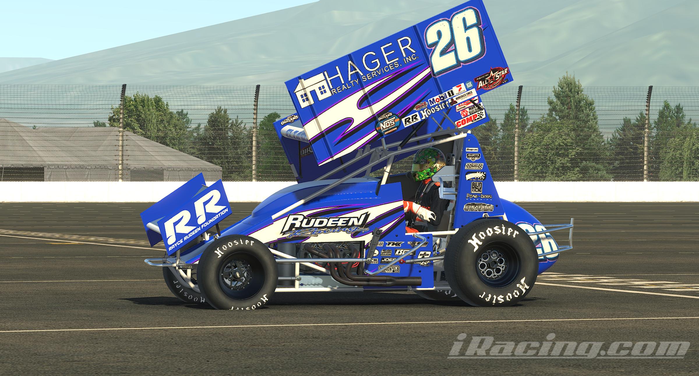 Cory Eliason 2021 Rudeen Racing Hager Realty Services #26 by Jake Boyer - Trading Paints