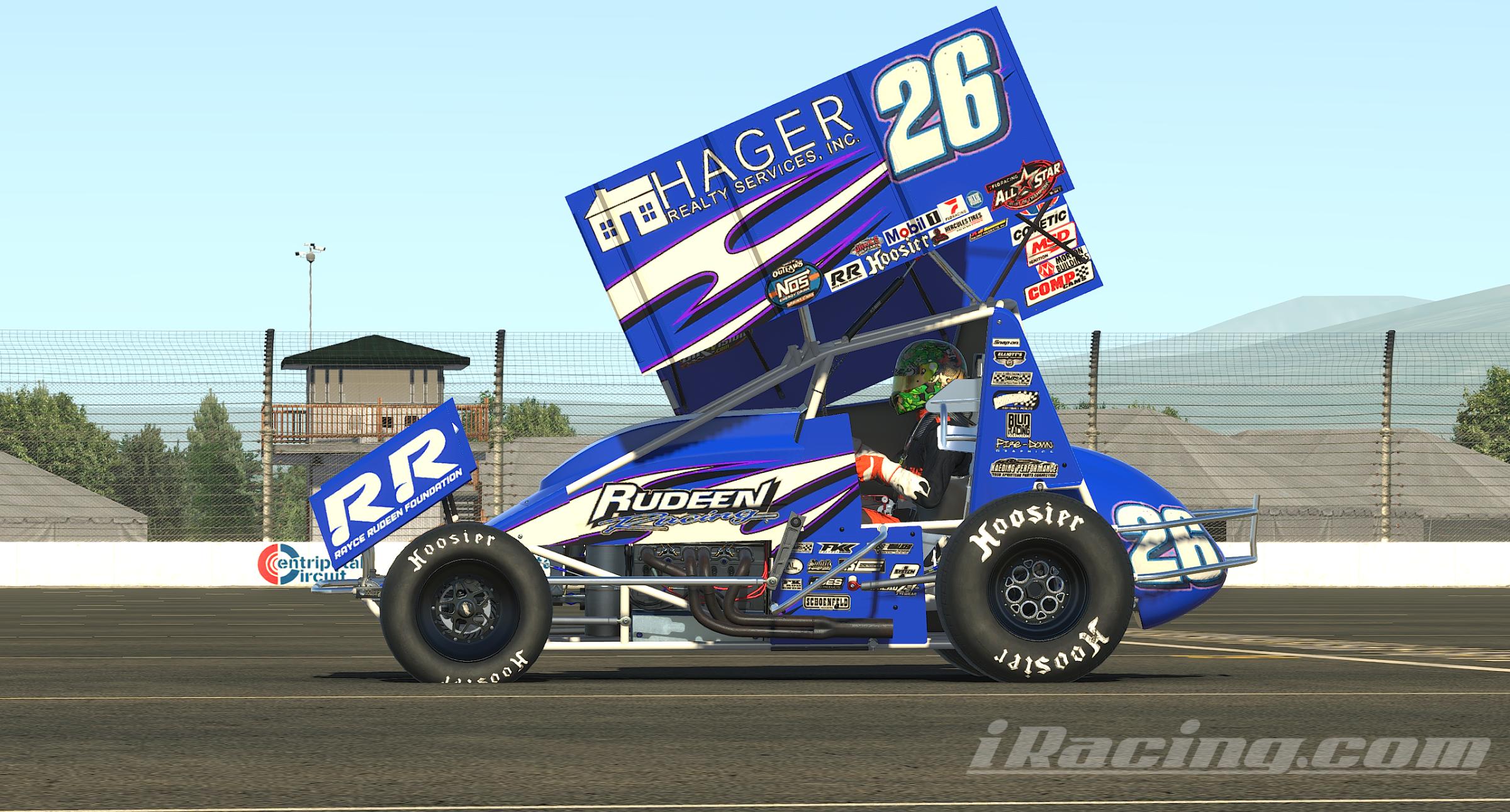 Cory Eliason 2021 Rudeen Racing Hager Realty Services #26 by Jake Boyer ...