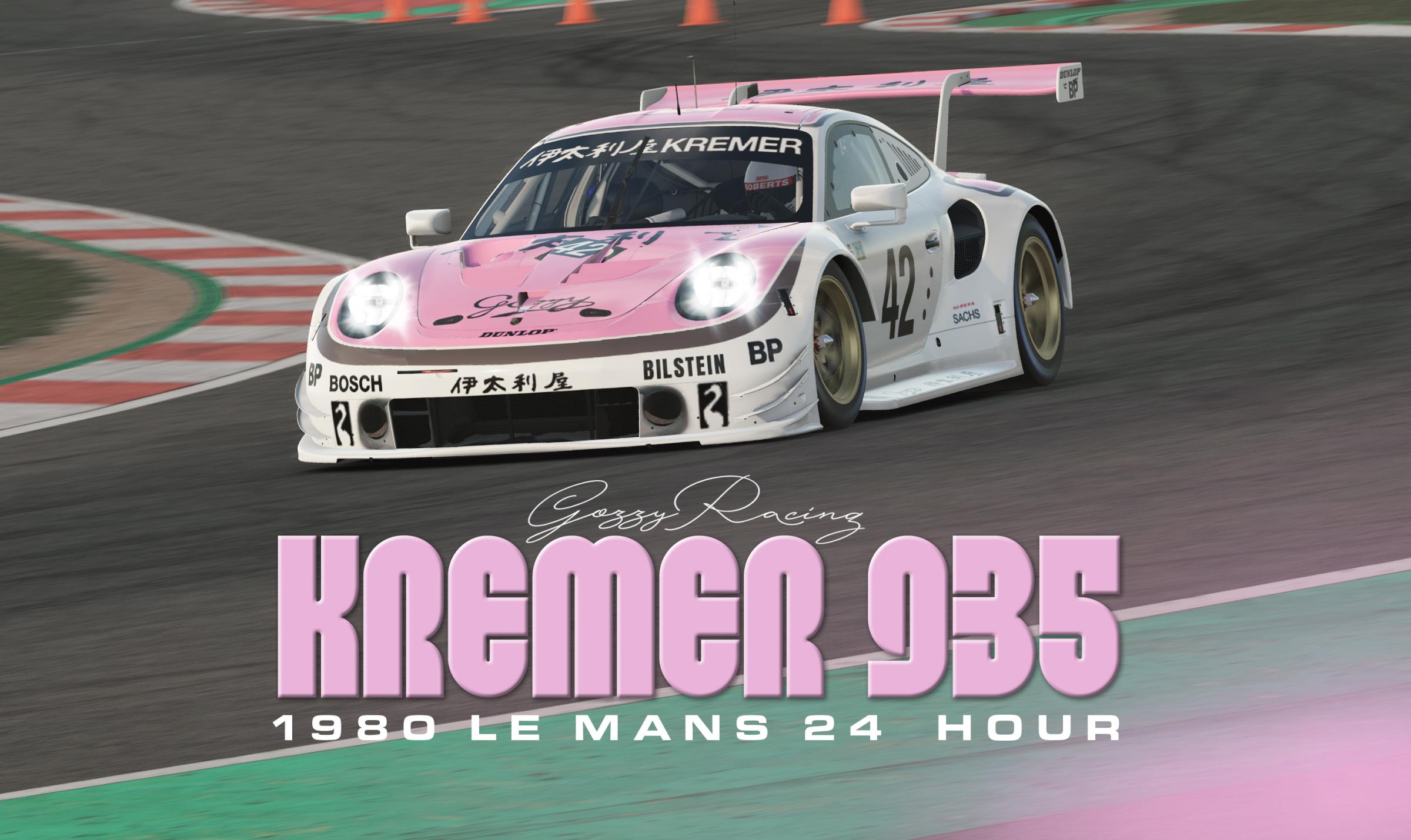 1980 LeMans - Gozzy Racing Kremer 935 K3 by David Roberts - Trading Paints
