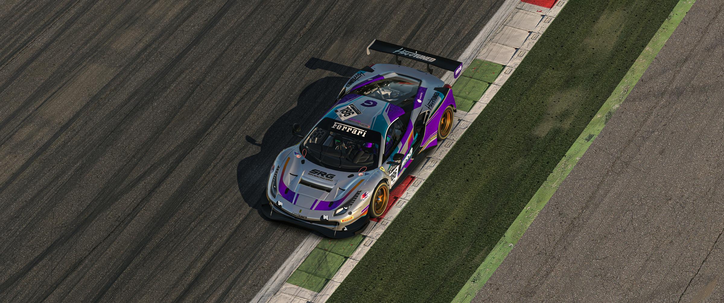 Sim Racing Grid Ferrari 488 GT3 EVO SILVER by David K J. - Trading Paints