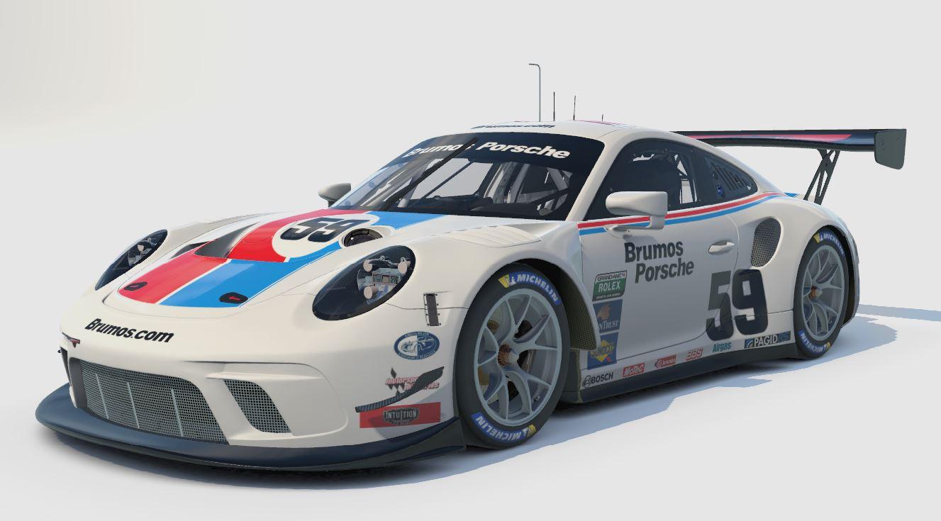 Porsche 911 GT3 R - Brumos Tribute Livery by Daniel Nist - Trading Paints