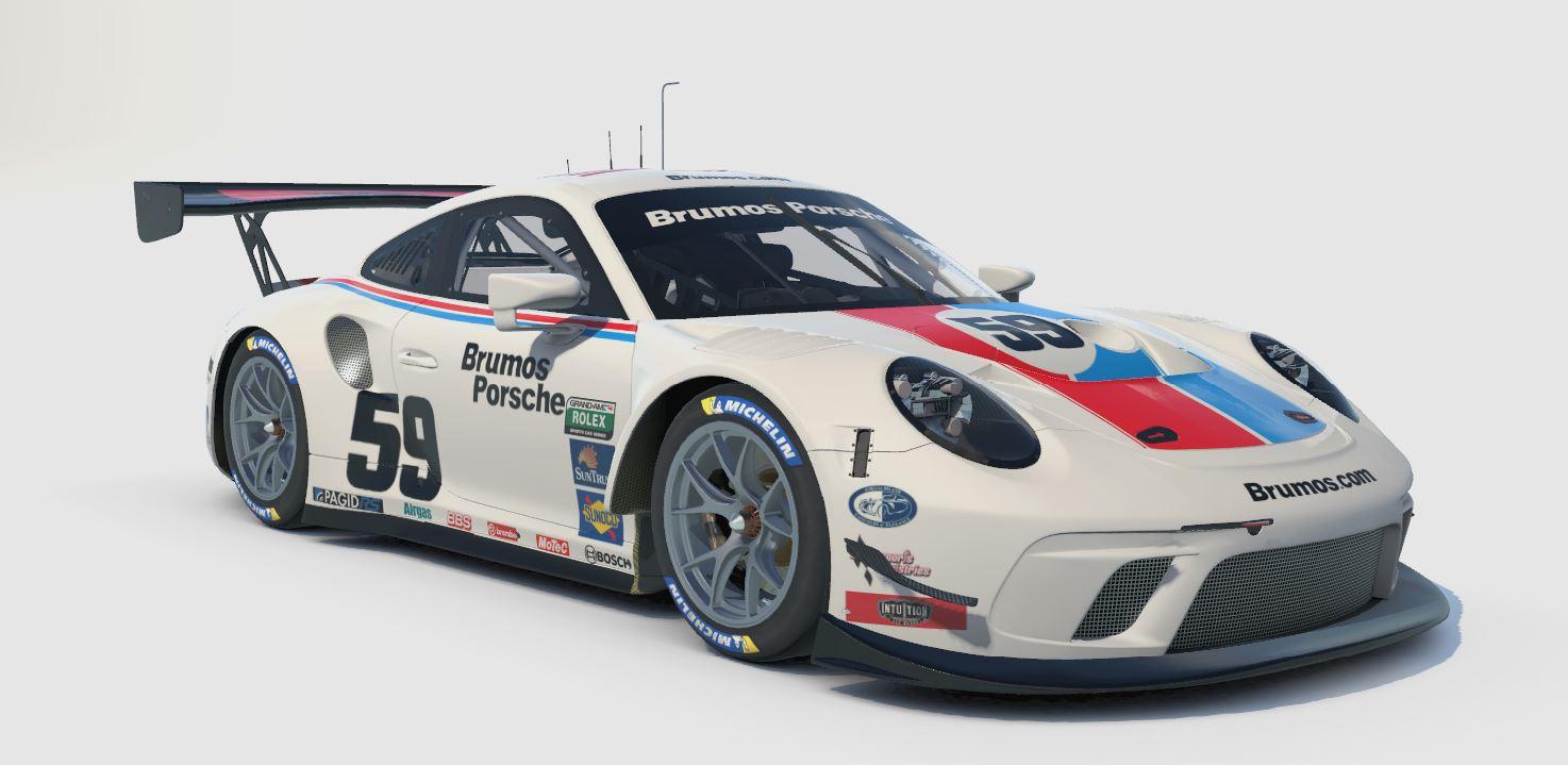 Porsche 911 GT3 R - Brumos Tribute Livery by Daniel Nist - Trading Paints