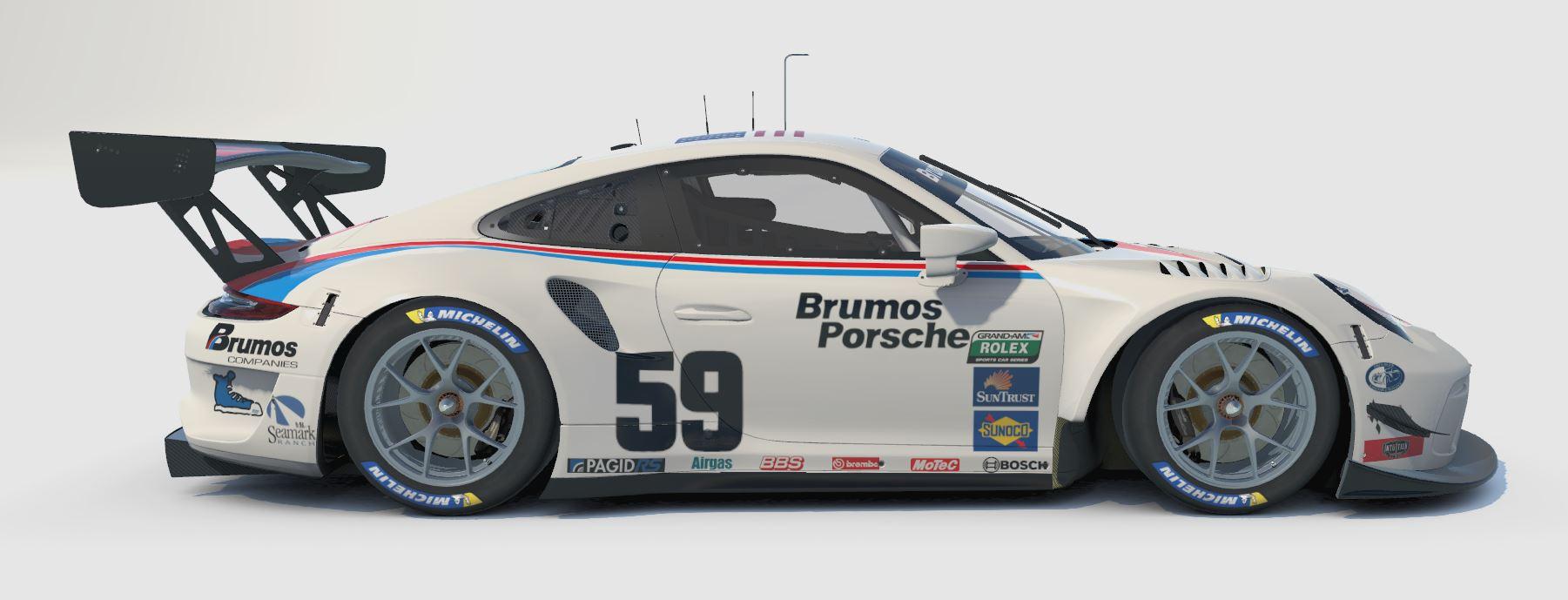 Porsche 911 GT3 R - Brumos Tribute Livery by Daniel Nist - Trading Paints