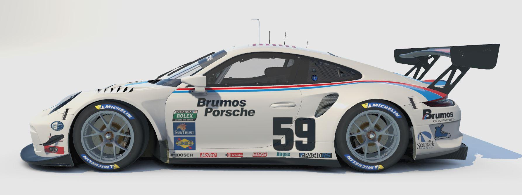 Porsche 911 GT3 R - Brumos Tribute Livery by Daniel Nist - Trading Paints