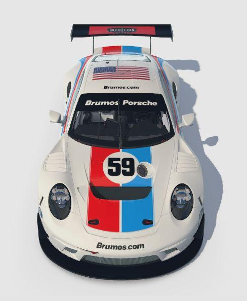 Porsche 911 GT3 R - Brumos Tribute Livery by Daniel Nist - Trading Paints