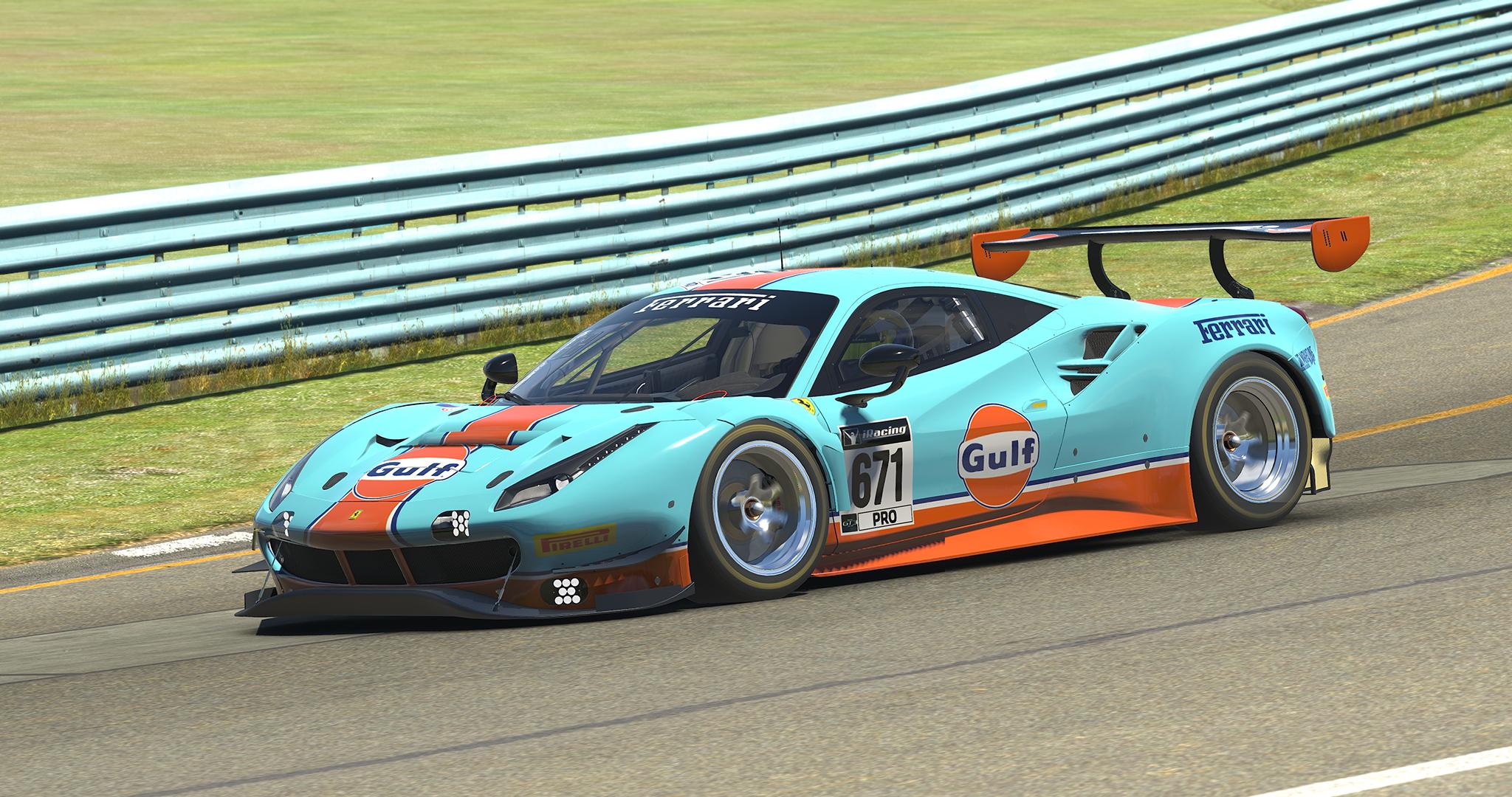 Gulf Ferrari GT3 Evo (iR GT3 Series version) by Anthony Mahone ...