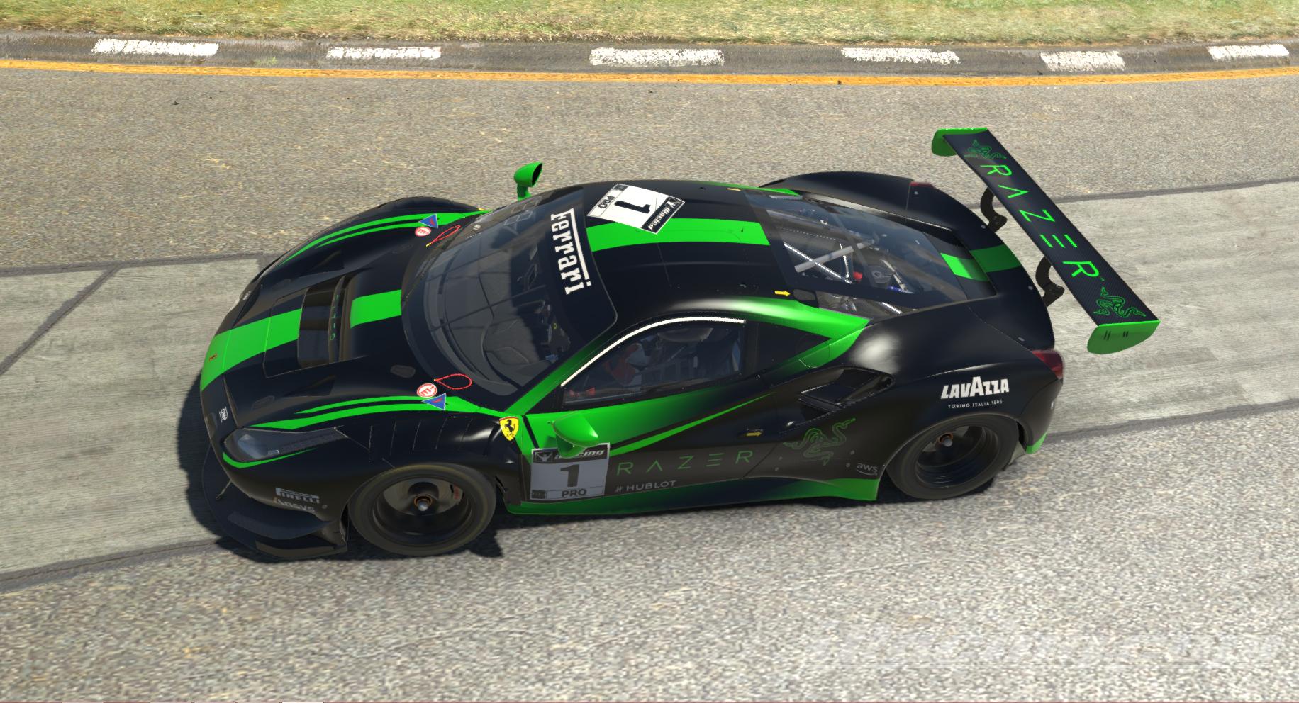 Razer Ferrari 488 GT3 Evo by Steve J Cass - Trading Paints