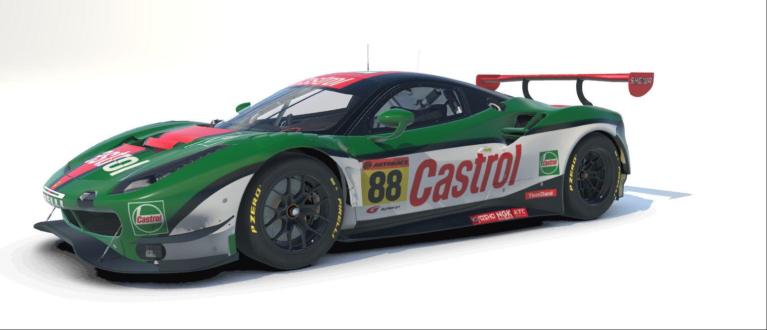 Vintage JGTC Castrol Ferrari EVO GT3 by Stephane Parent - Trading Paints