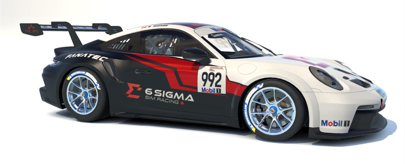 6 Sigma Sim Racing Porsche GT3 Cup (992) by Matt Owens - Trading Paints