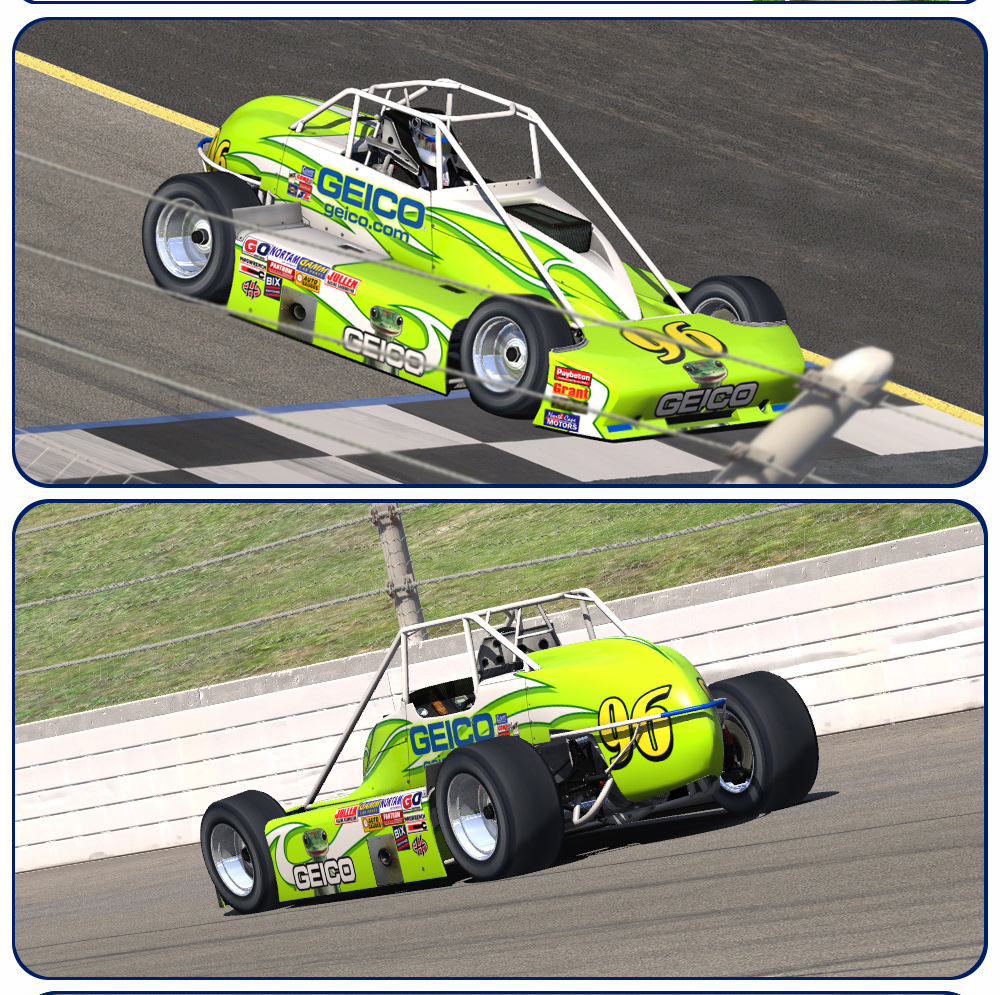 Geico Silver Crown by Dylan M. Schmidt - Trading Paints