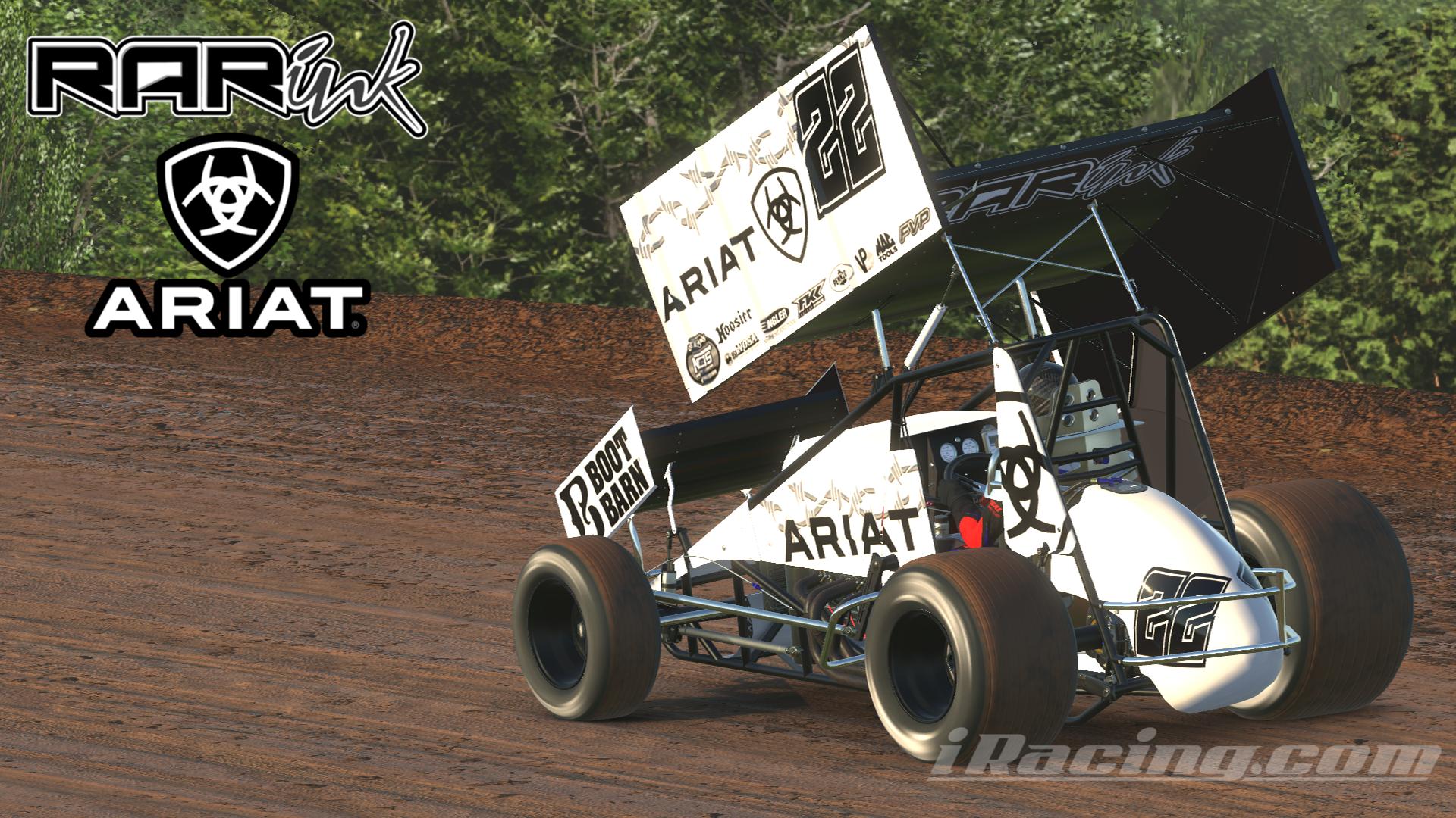 Ariat Sprint car by Brady Rarick - Trading Paints